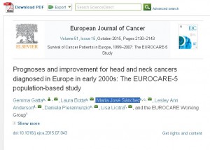 Prognoses and improvement for head and neck cancers diagnosed in Europe ...