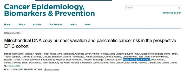 Mitochondrial DNA copy number variation and pancreatic cancer risk in ...