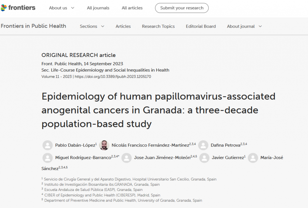 Epidemiology of human papillomavirus-associated anogenital cancers in ...